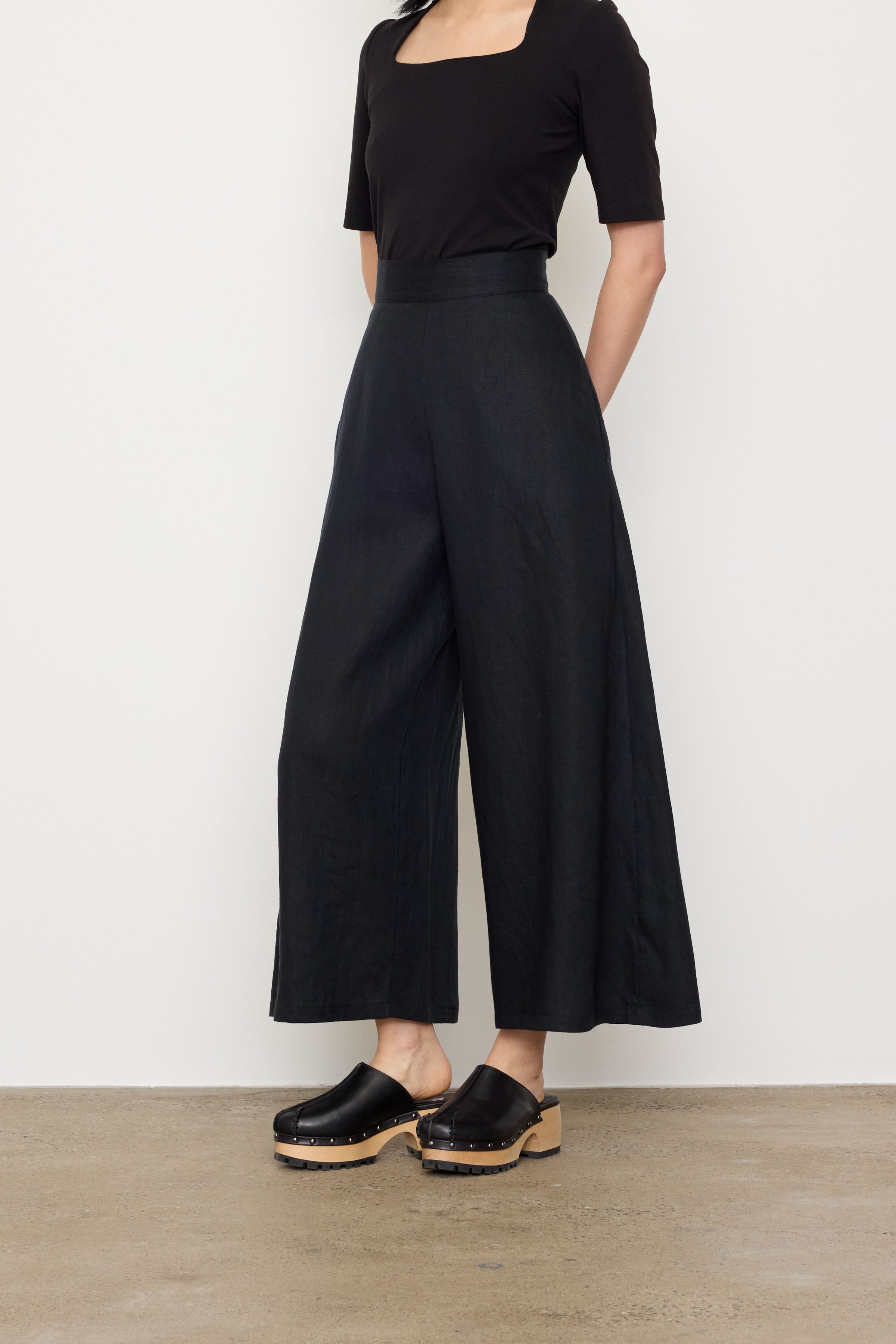 Willow Pant - Black Linen – Kuwaii