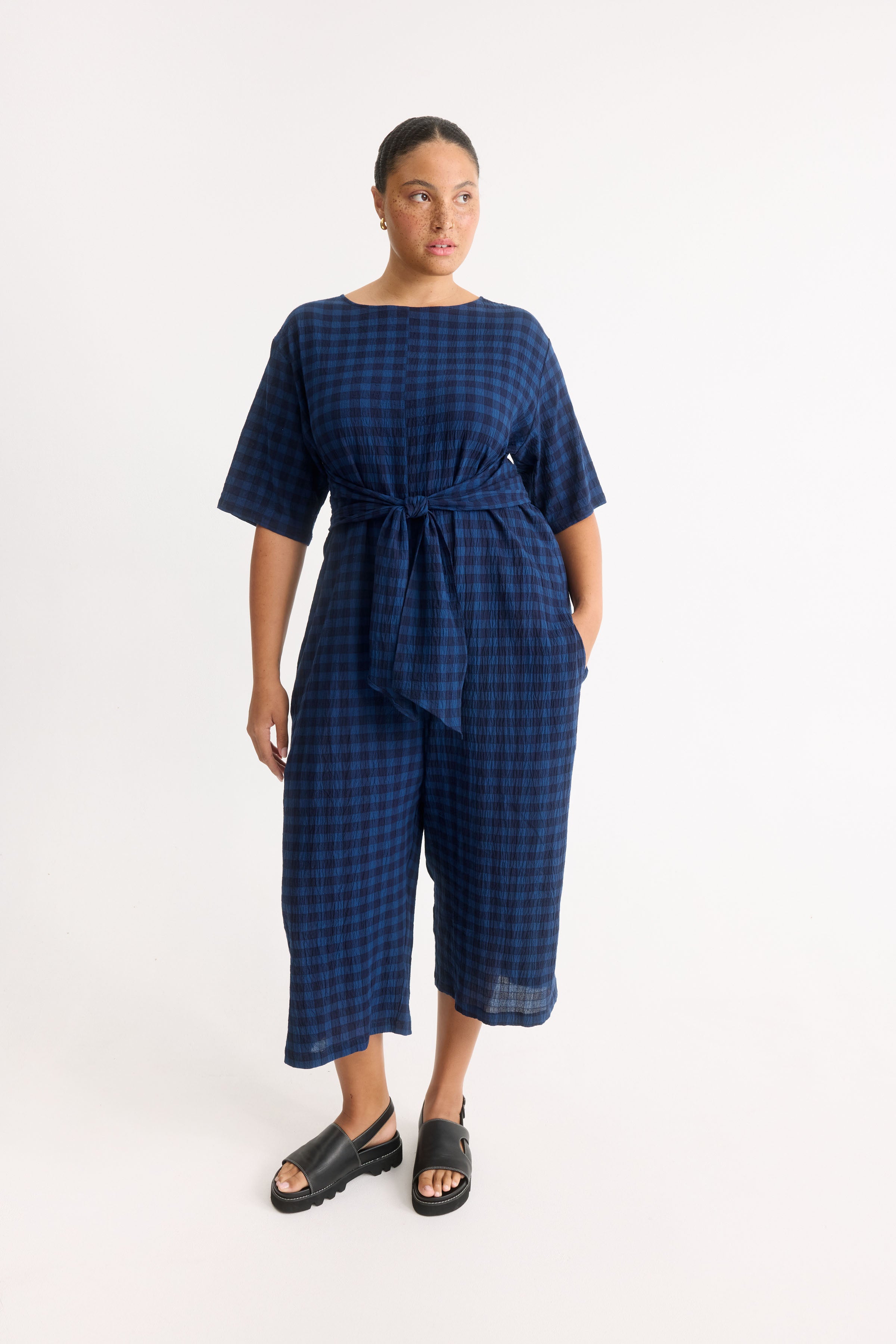 Radian Jumpsuit - Midnight Cotton – Kuwaii